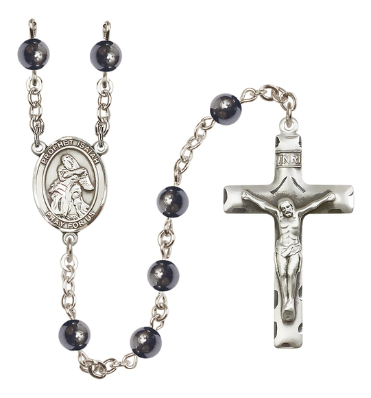 Saint Isaiah R6002-8258 6mm Rosary Jewelry